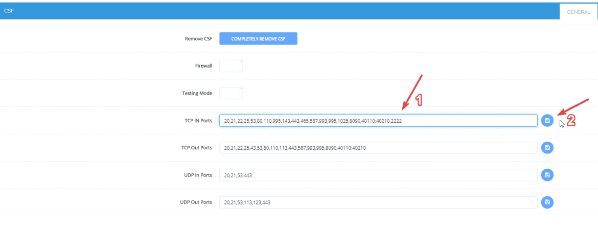 How to install and use CSF on CyberPanel