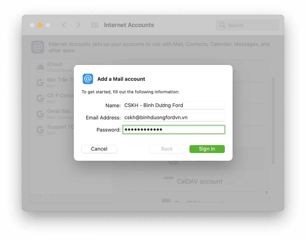 Add an Email Account to the Mail MacOS App with 3 steps