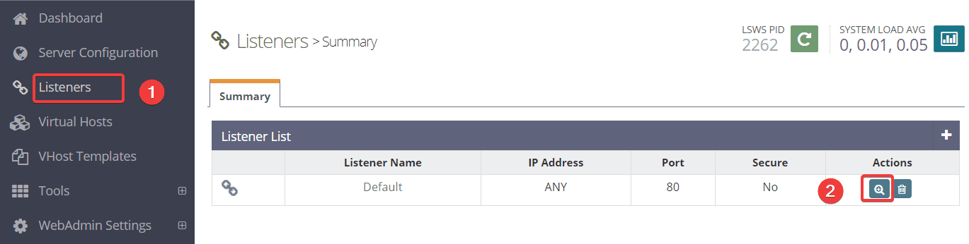 How To Add The Website To Openlitespeed Webadmin Gui With 5 Steps