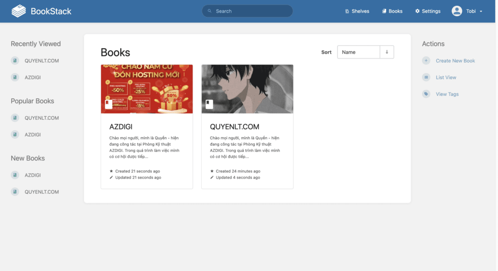 Hướng dẫn cài Bookstack lên CentOS 7