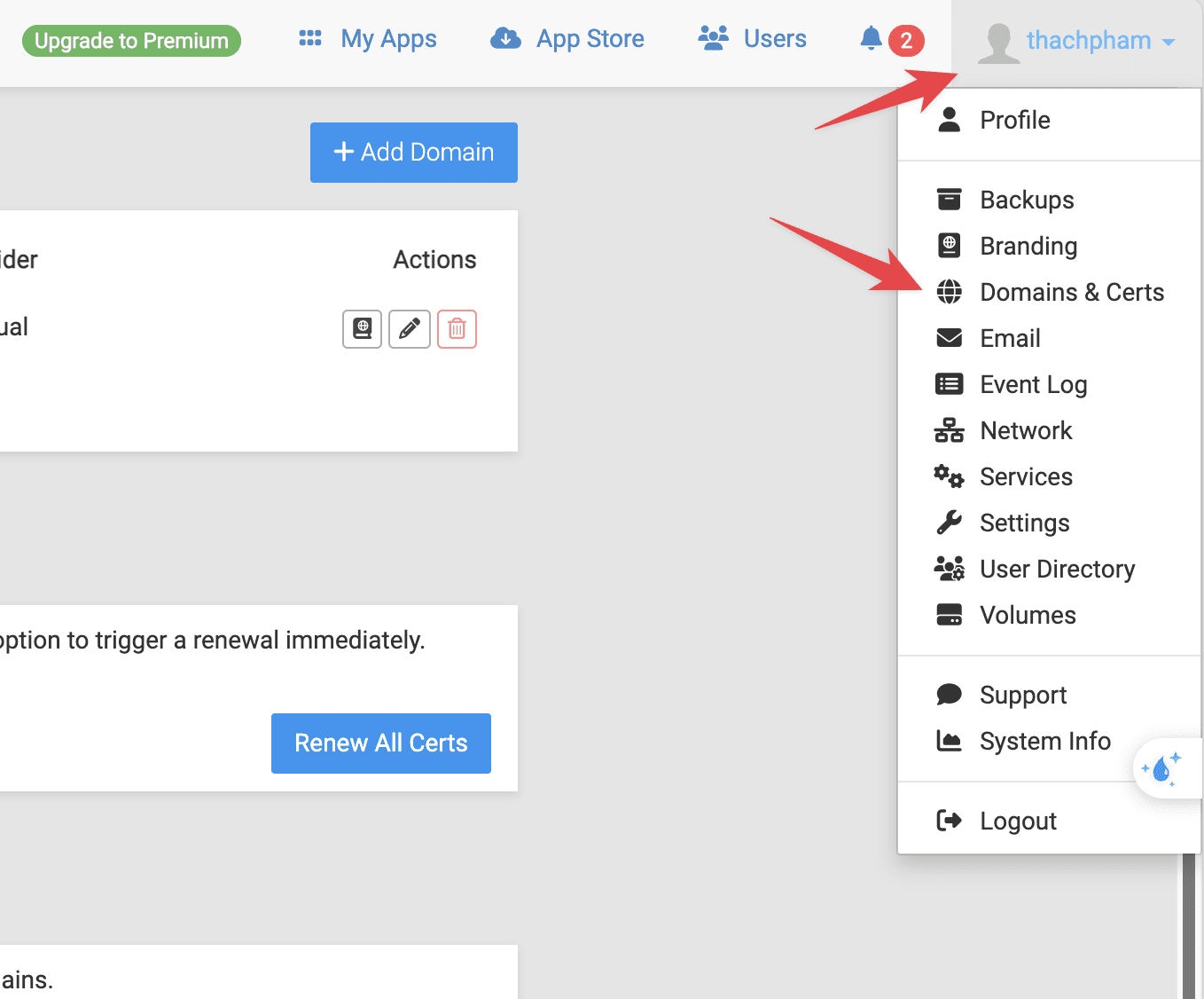 [Cloudron - Phần 2] How to adding a domain to the server
